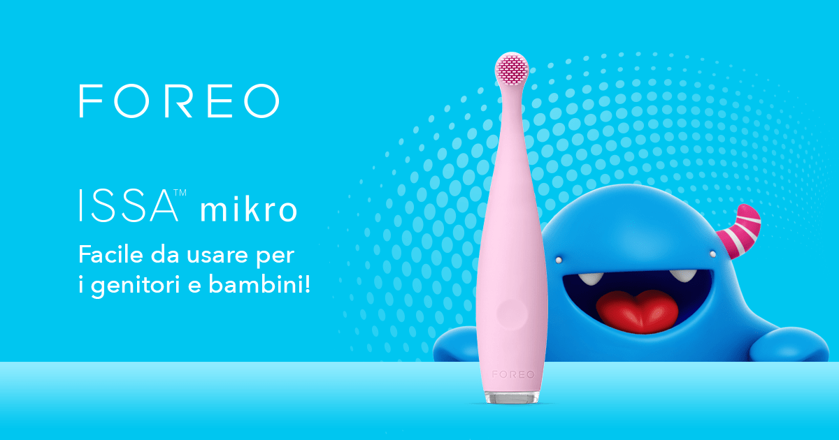FOREO ISSA mikro I Spazzolino elettrico per bambini (0-5)