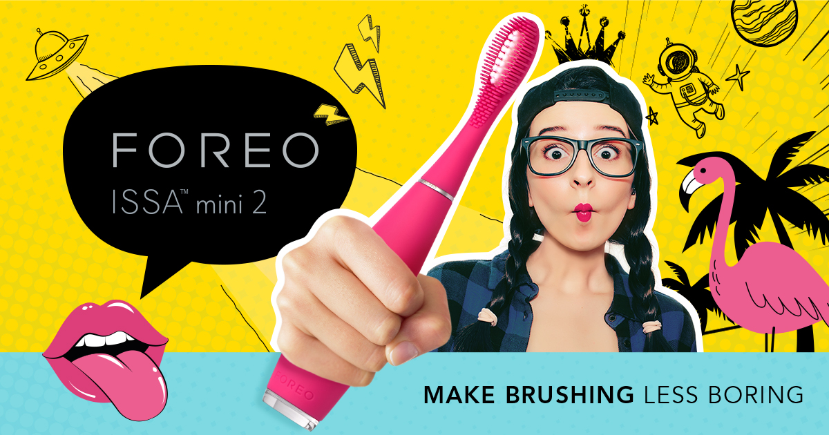 FOREO ISSA mini 2 I Brosse à dents avec charge longue durée